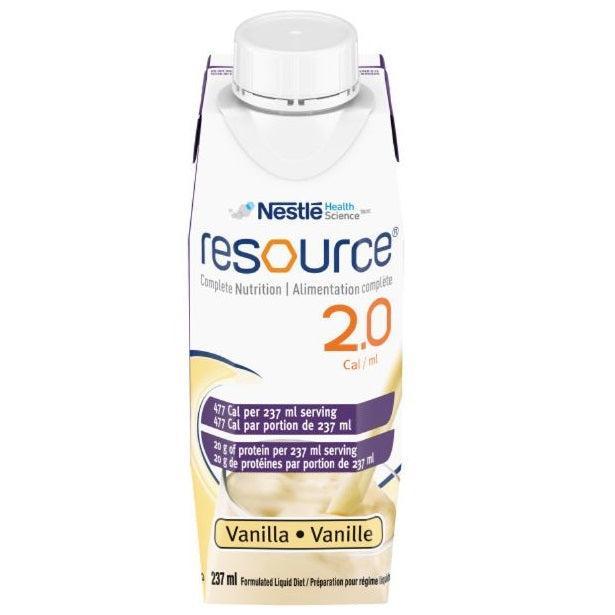 Nestle Resource 2.0 Tetra Brik Pack 237ml Vanilla 24ea/Case – Capital ...