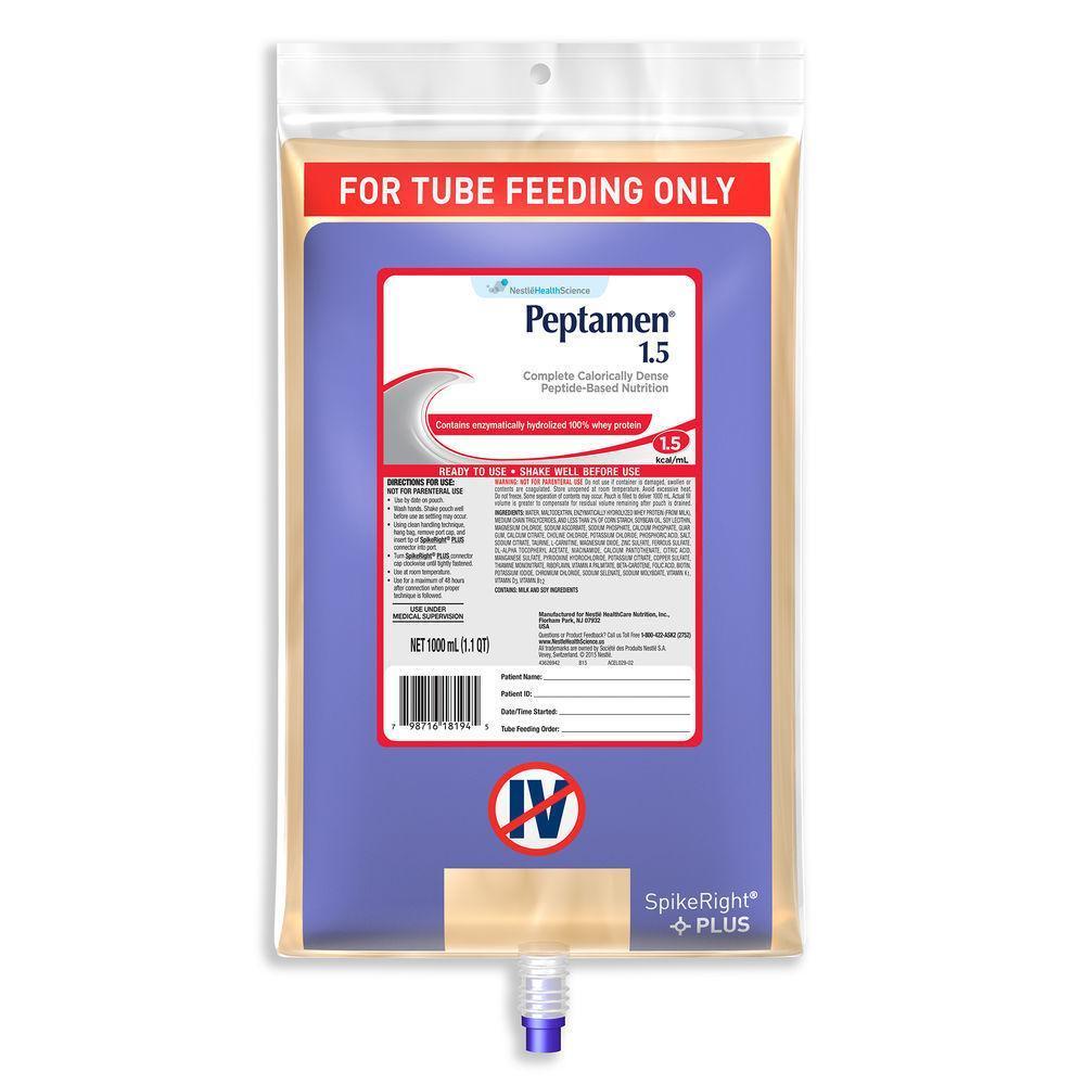 Peptamen 1.5 Peptide Based Formula, ULTRA PAK, 1L x 6each/case ...